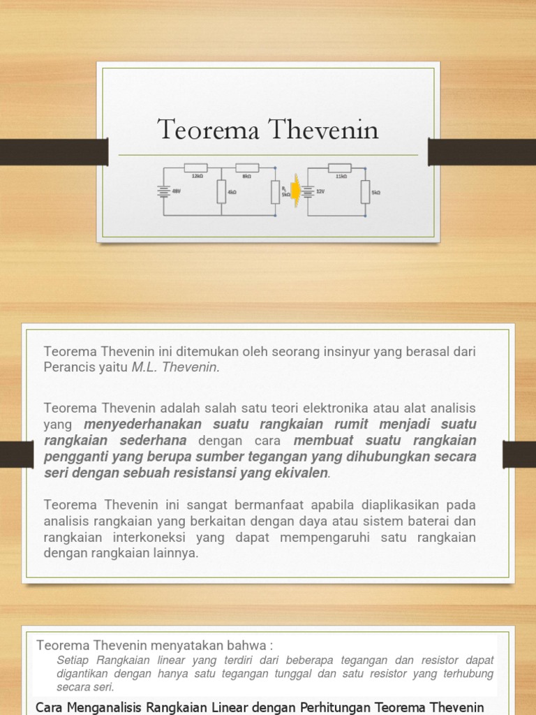 Penjelasan Teorema Thevenin | PDF