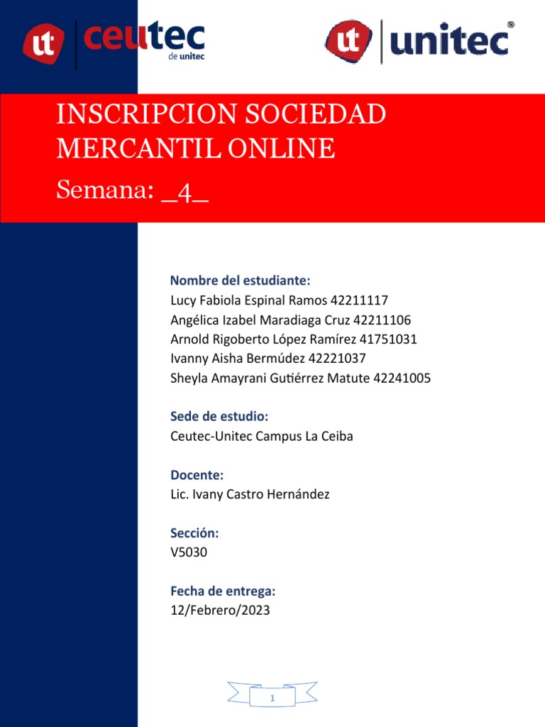 Inscripción Sociedad Mercantil Online 1 | PDF | Sociedad de responsabilidad limitada | Sociedad