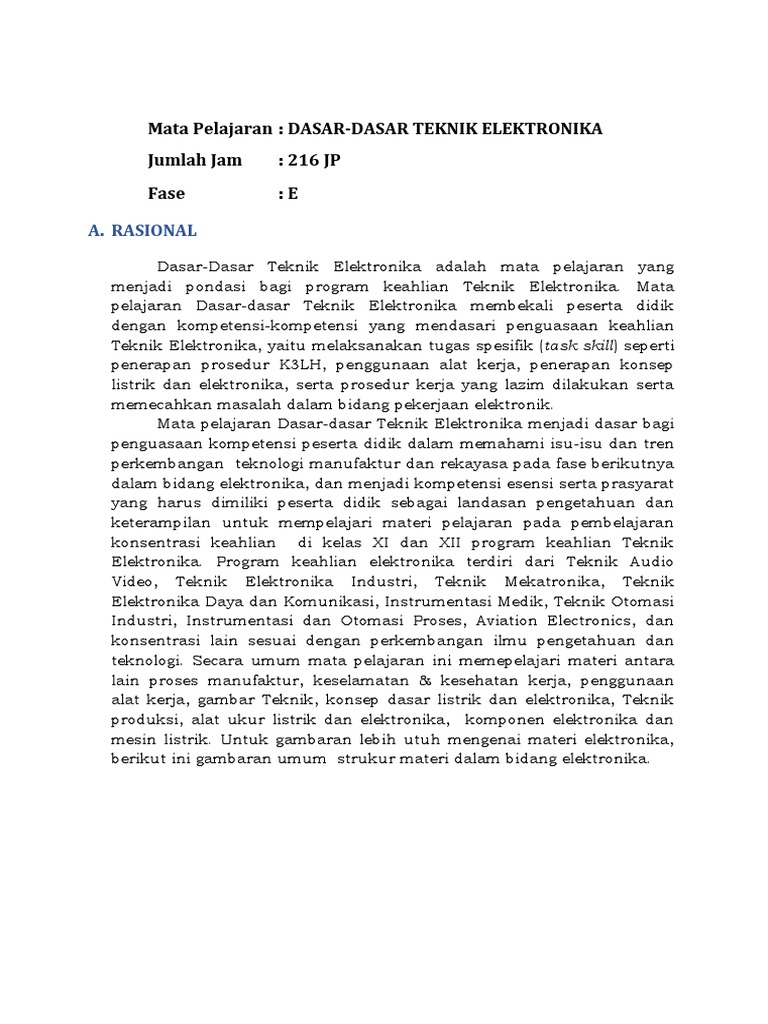 TP - ATP - Dasar-Dasar Teknik Elektronika 1 | PDF