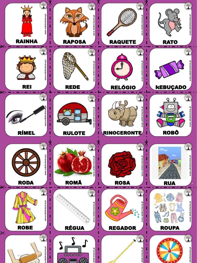 Cartoes Linguagem Fonema R | PDF