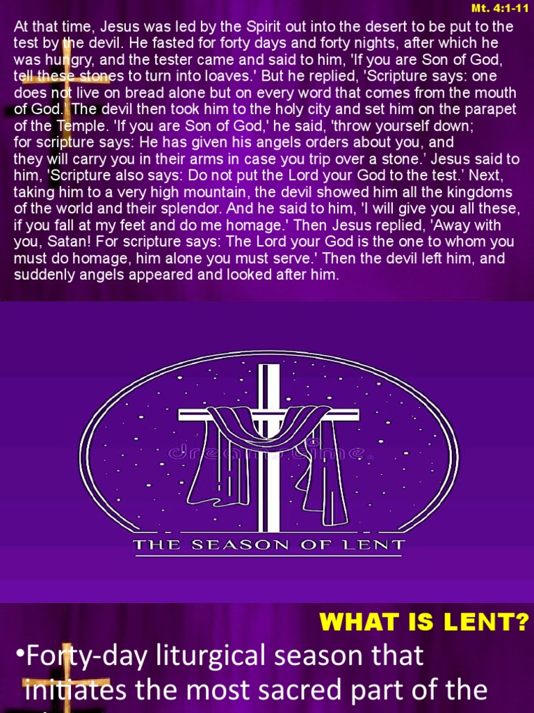 Lenten Season | PDF | Lent | Christian Worship And Liturgy