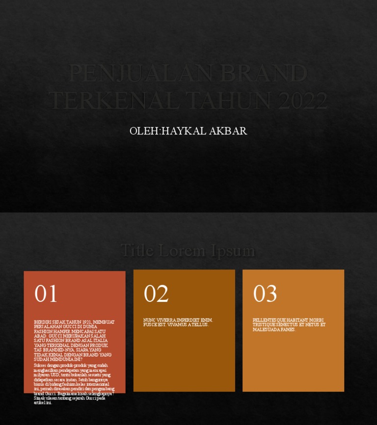 Penjualan Brand Terkenal Tahun 2022 | PDF