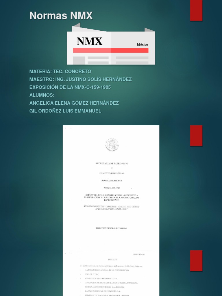 Exposicion Normas NMX | PDF