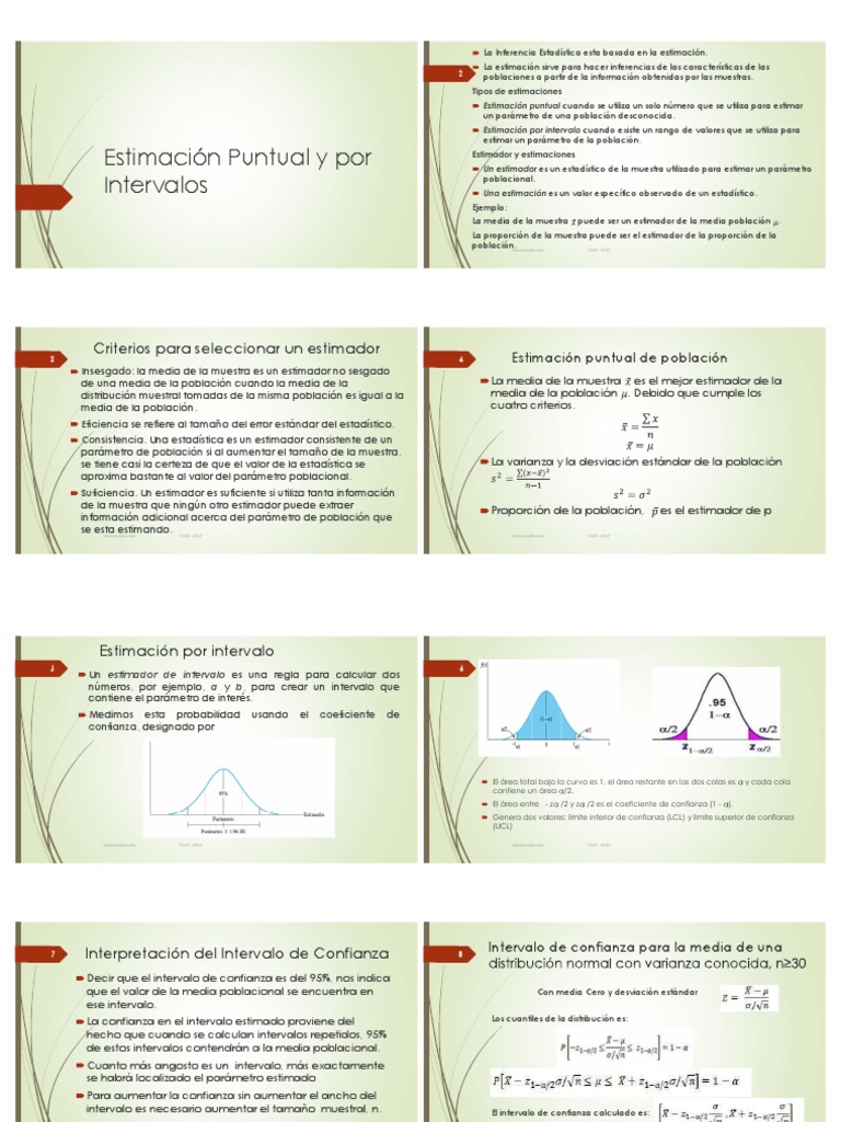 Estimacion | PDF | Estimador | Intervalo de confianza
