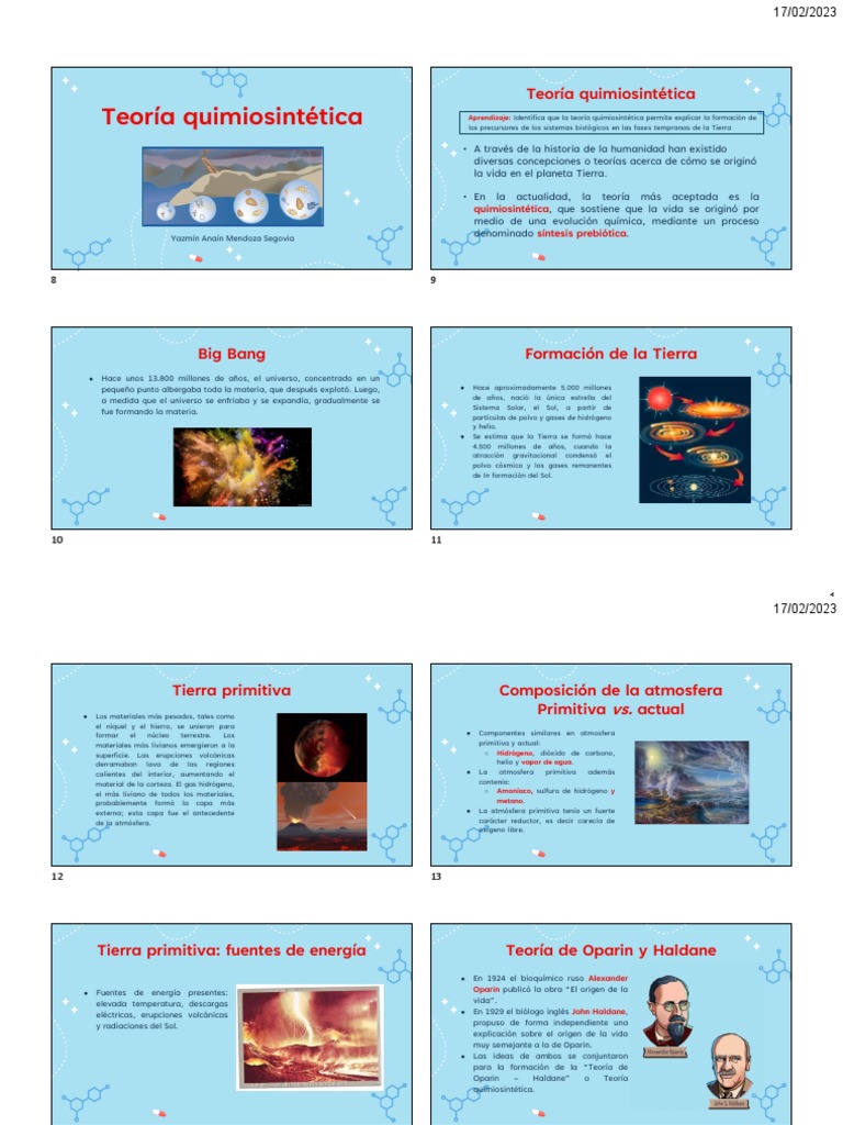 Apunte 3 - Teoria Quimiosintetica | PDF | Tierra | Dom