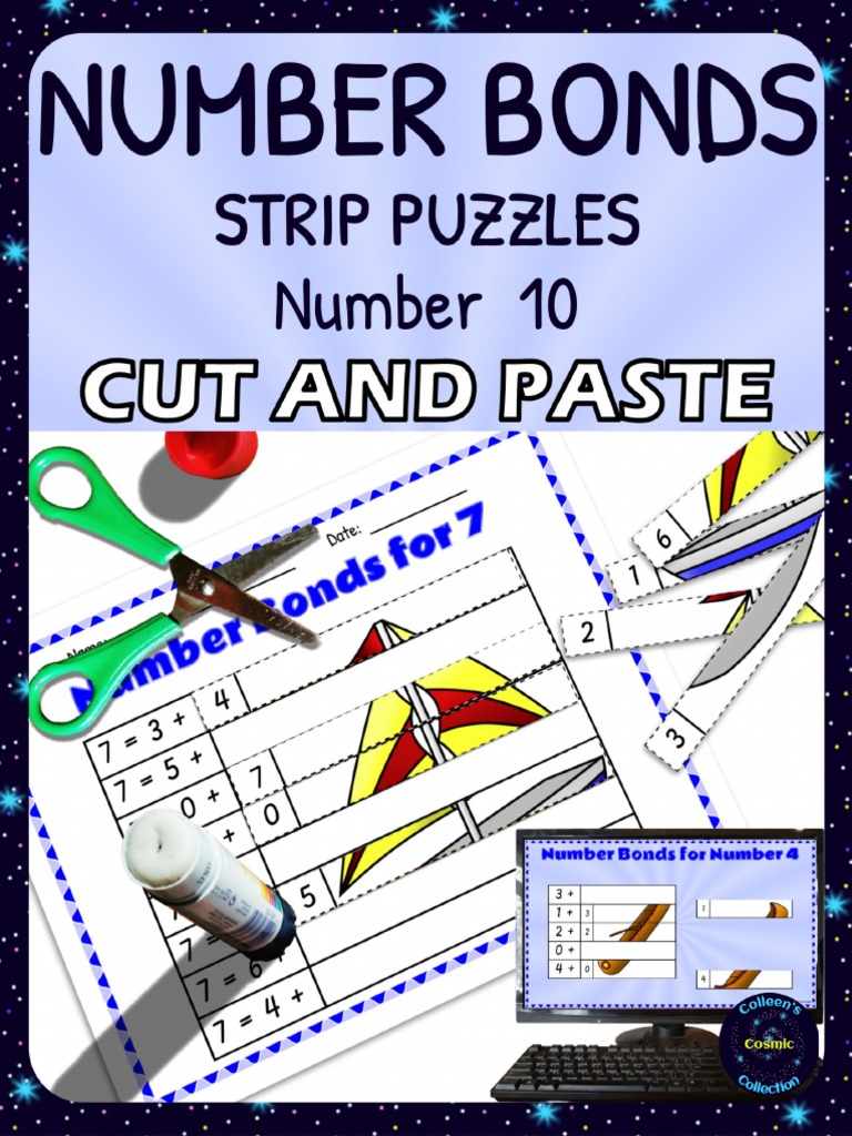 Number Bonds Strip Puzzles For Number 10 | PDF