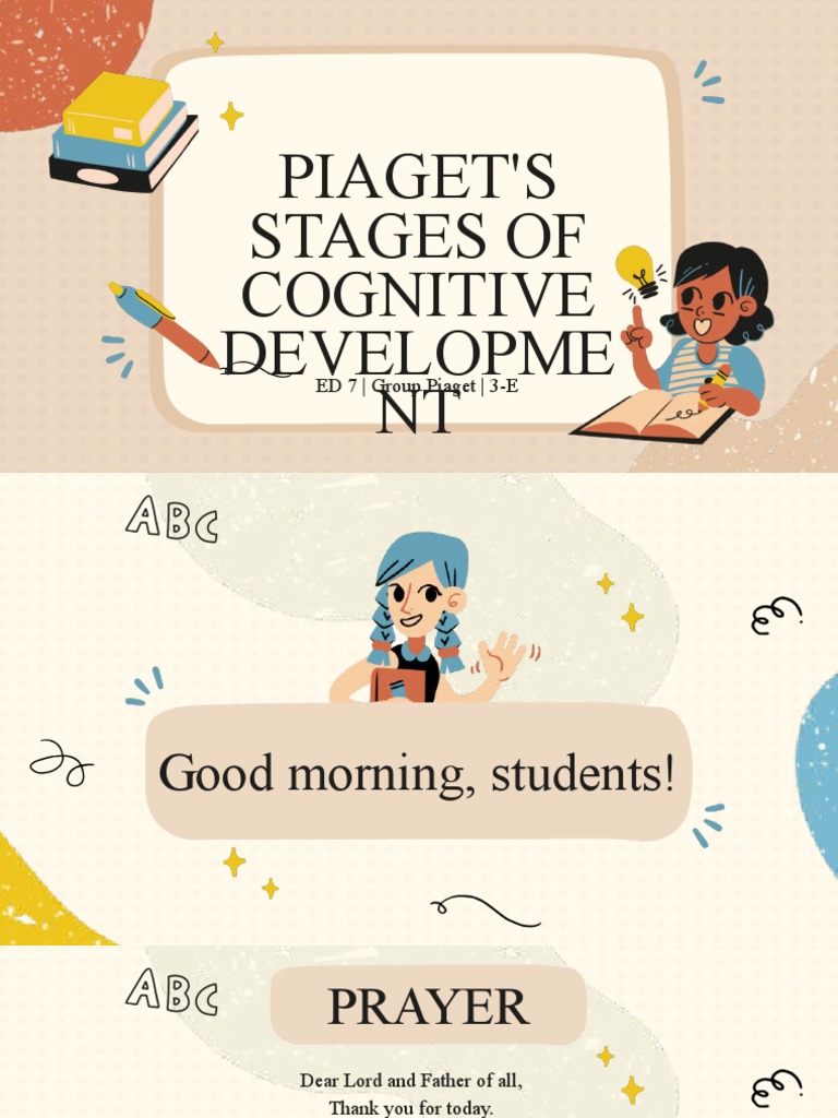 PIAGET'S STAGES OF COGNITIVE DEVELOPMENT (Group Piaget 3E) | PDF