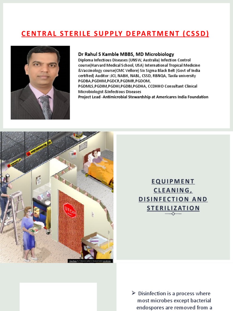 CSSD | PDF | Sterilization (Microbiology) | Disinfectant