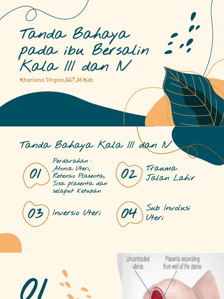 TANDA BAHAYA PADA IBU BERSALIN KALA III Dan IV | PDF