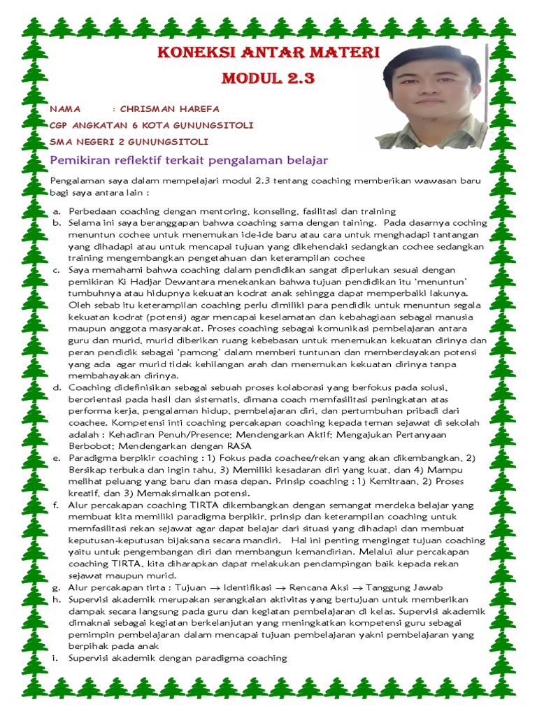 Koneksi Antar Materi Modul 2.3 Final CH | PDF