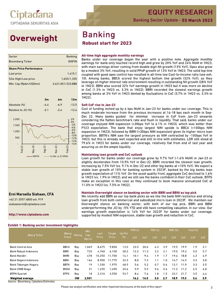 KI SECTOR Banking 20230303 | PDF | Financial Services | Private Sector