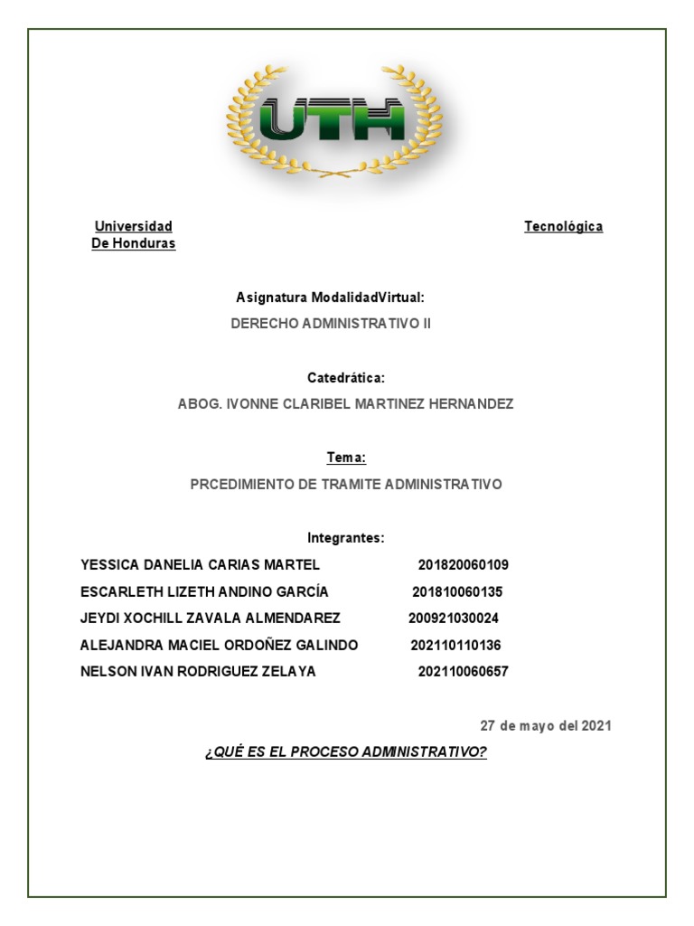 Informe de Administrativo Ii | Descargar gratis PDF | Instituciones ...