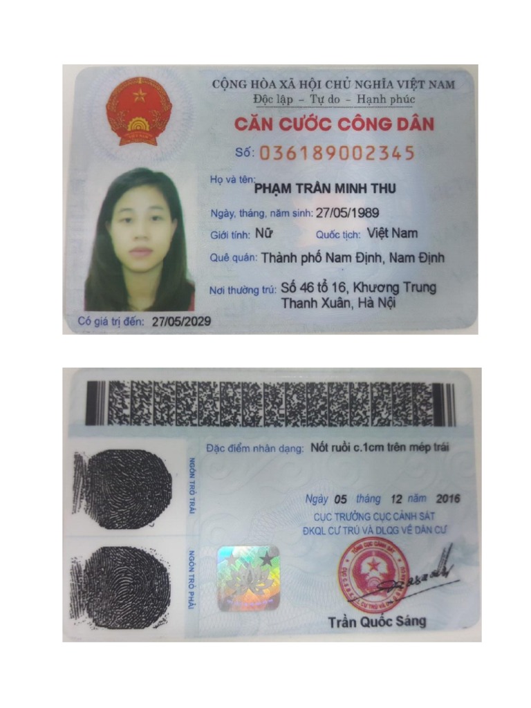 CCCD Minh Thu | PDF