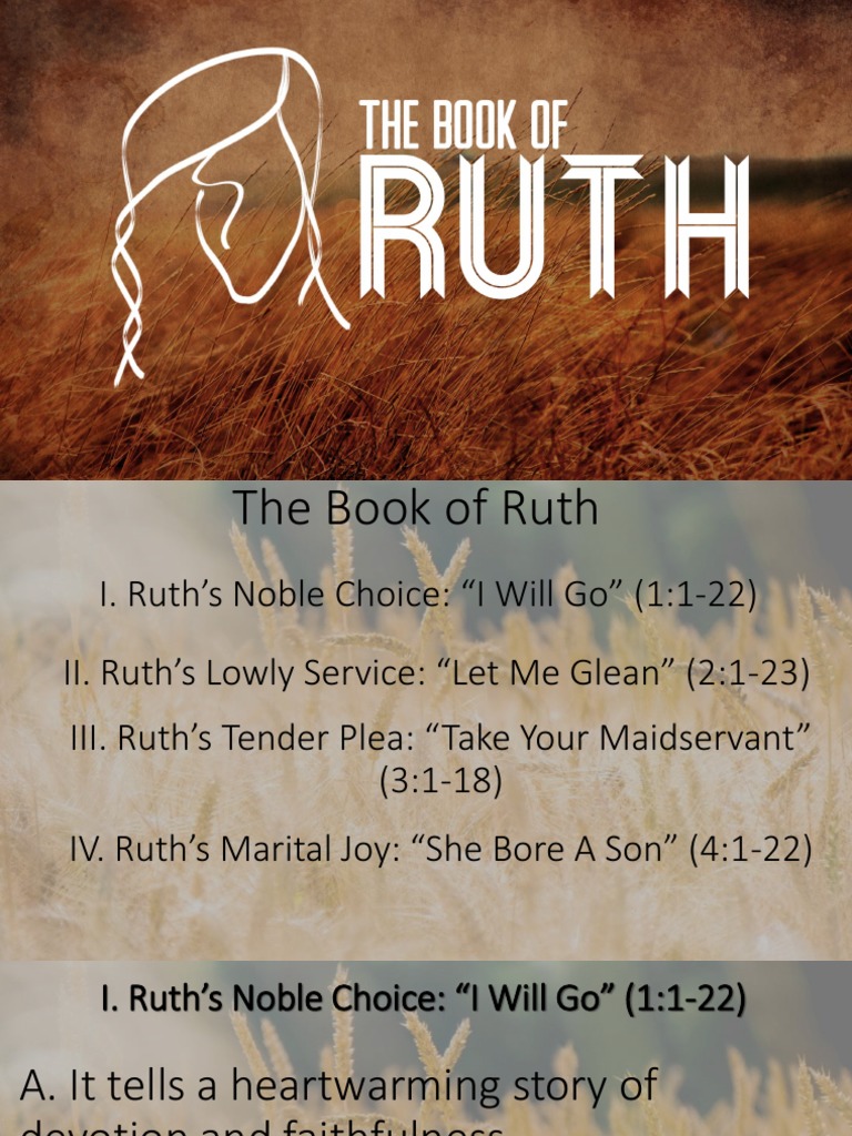 The Book of Ruth | PDF | Ruth (Biblical Figure) | Book Of Ruth