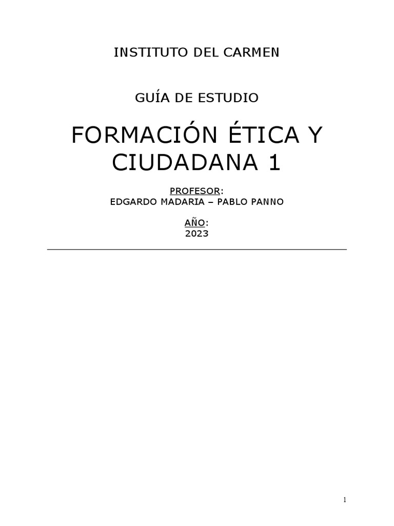 Cuadernillo FEC 1° | PDF | Democracia | Ideologías políticas