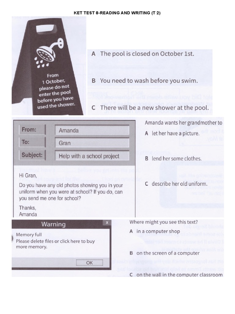 Ket Tests | PDF | Technology & Engineering | Teaching Methods & Materials
