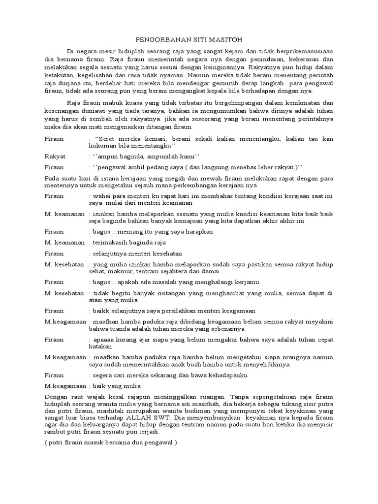 Pengorbanan Siti Masitoh untuk Iman | PDF