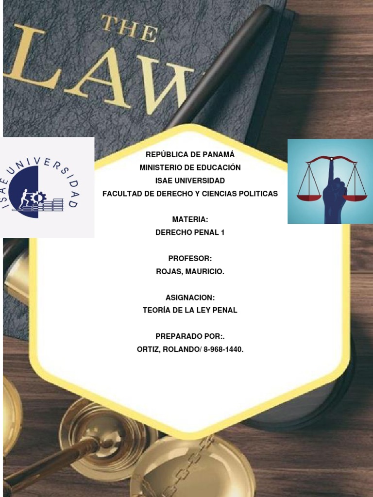 Teoria de La Ley Penal | PDF | Derecho penal | Caso de ley