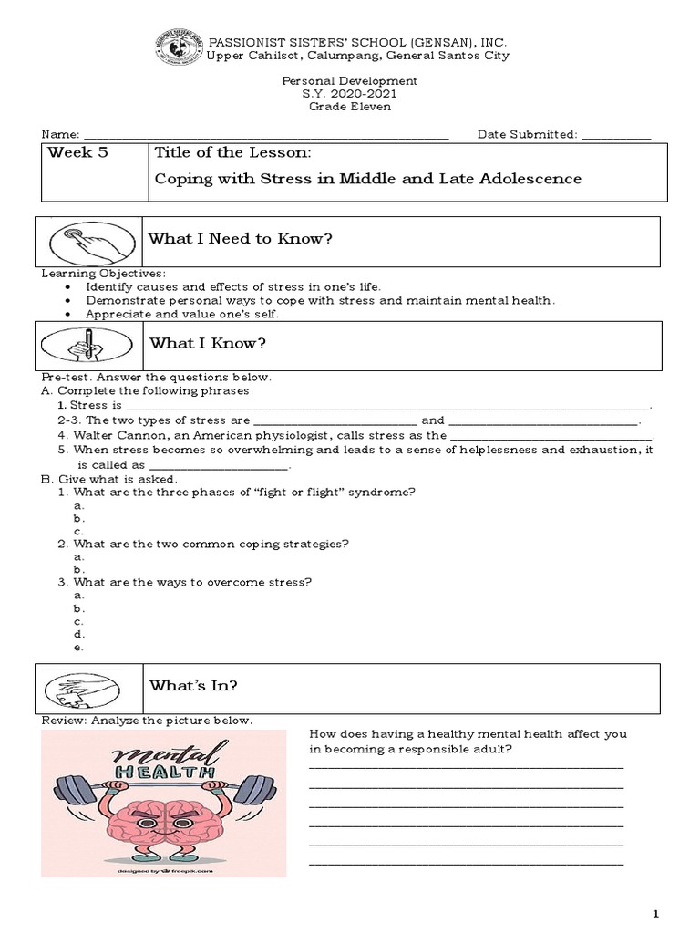 Perdev 5 | PDF | Stress (Biology) | Relaxation (Psychology)