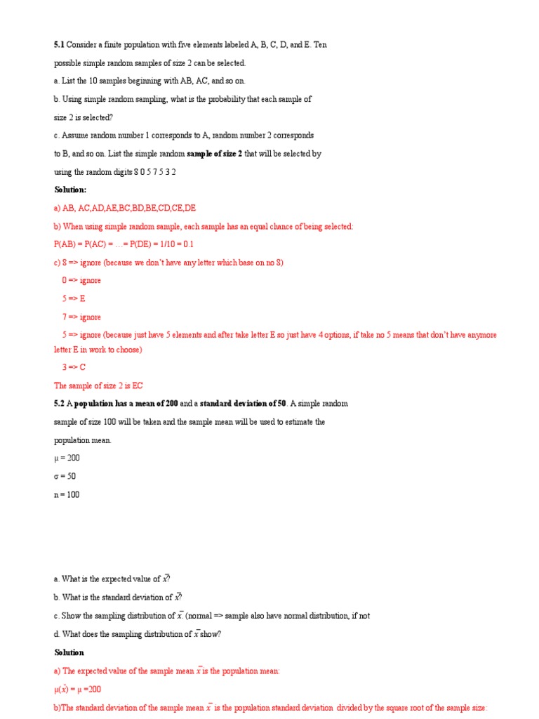 Pas Tut 5 | PDF | Standard Deviation | Sample Size Determination