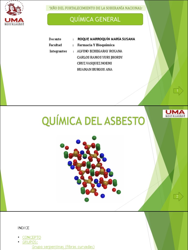 Quimica Del Asbesto | PDF | Amianto | Medicina CLINICA