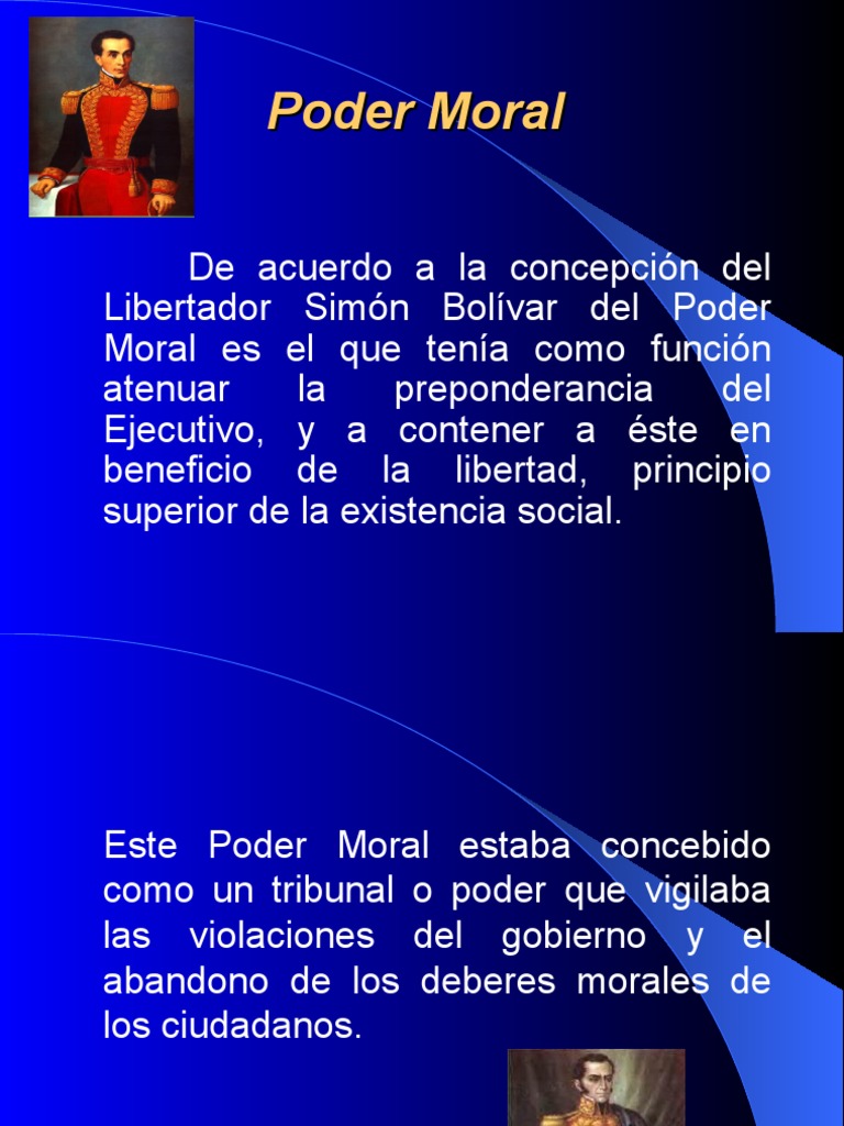 Poder Moral según Simón Bolívar | PDF | Venezuela