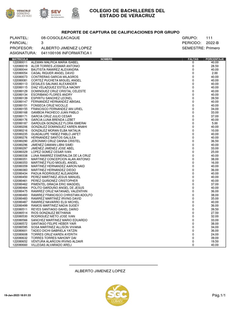 111 Informatica I | PDF
