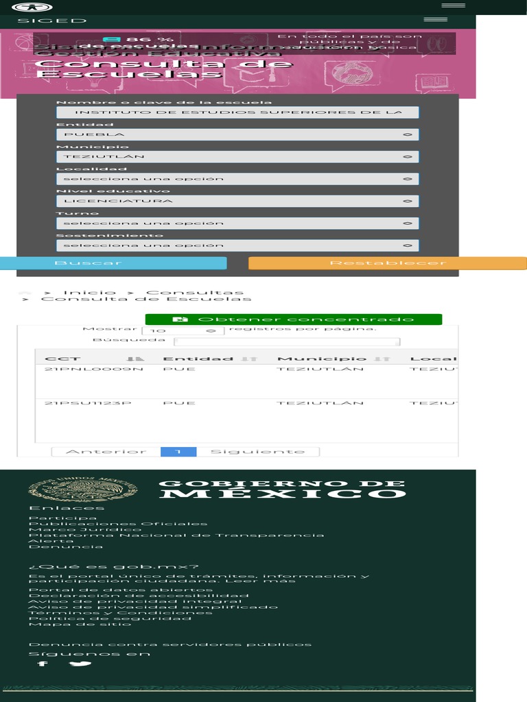 httpswww.siged.sep.gob.mxSIGEDescuelas.html | PDF