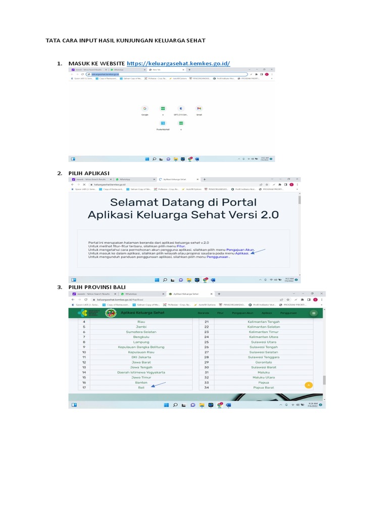 Panduan Input Data Keluarga Sehat | PDF | Bisnis