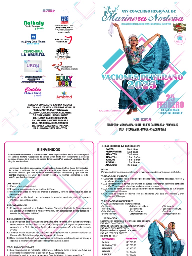 Diptico | PDF | Bailes