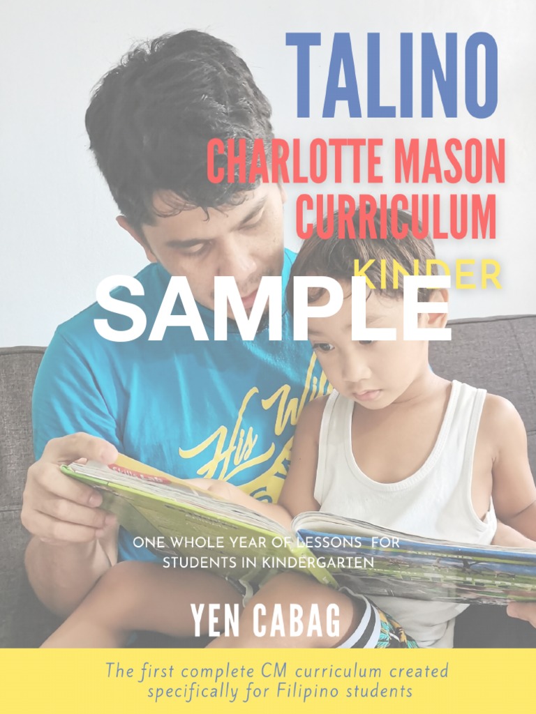 Talino CM Curriculum Kinder FREE 1 Week Sample | PDF | Curriculum | Homeschooling