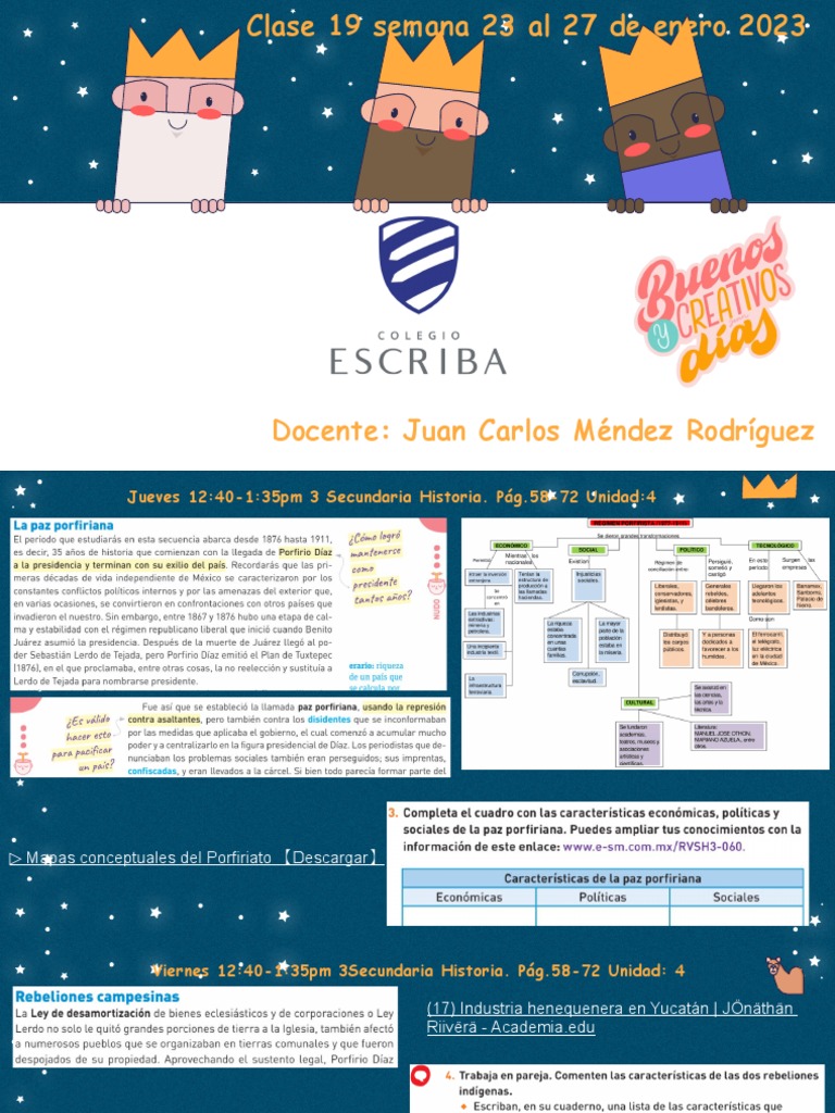 Clase 19 Semana 23-27 Enero 2023 Secundaria 3 | PDF Clase 19 Semana 23-27 Enero 2023 Secundaria 3 | PDF