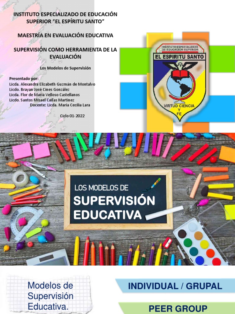Modelos de Supervisión Educativa. | PDF | Maestros | Enseñando