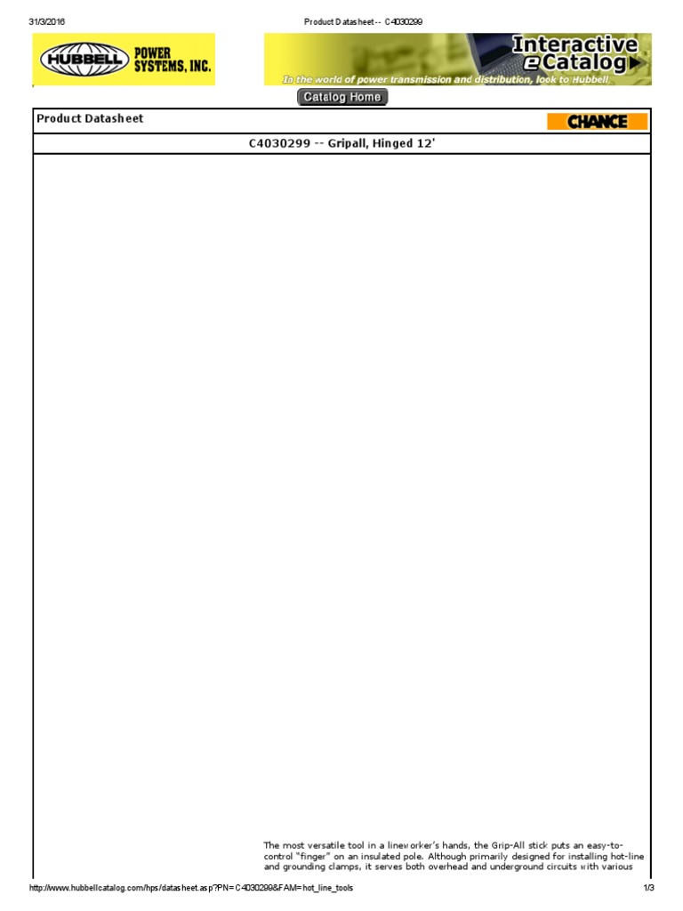 Product Datasheet C4030299 Pdf Manufactured Goods Equipment