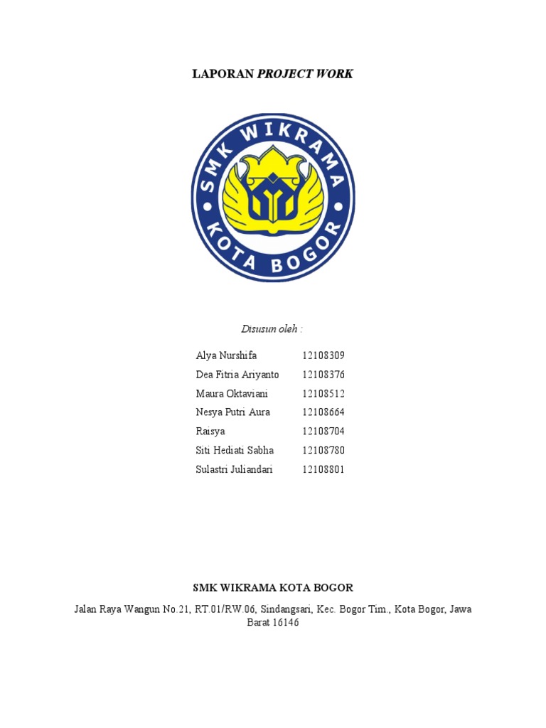 Laporan Project Work Kelompok 3 | PDF