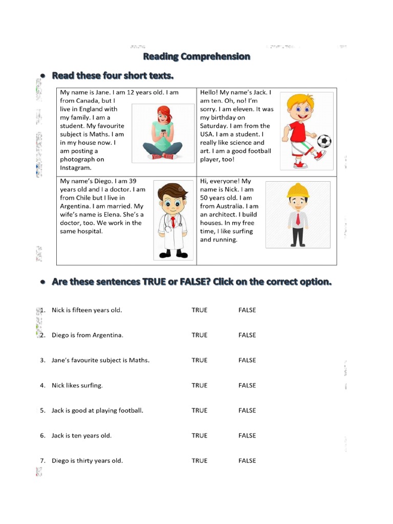 Reading Comprehension | PDF