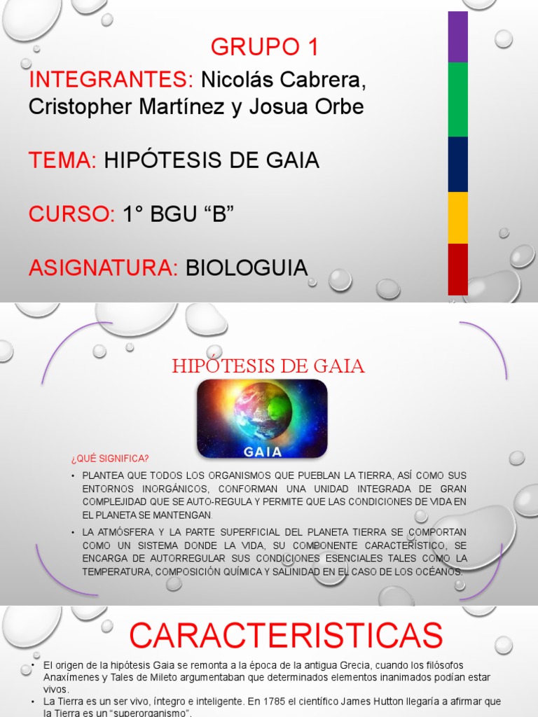Hipótesis de Gaia: Significado y Origen | PDF | Ciencia y matemáticas