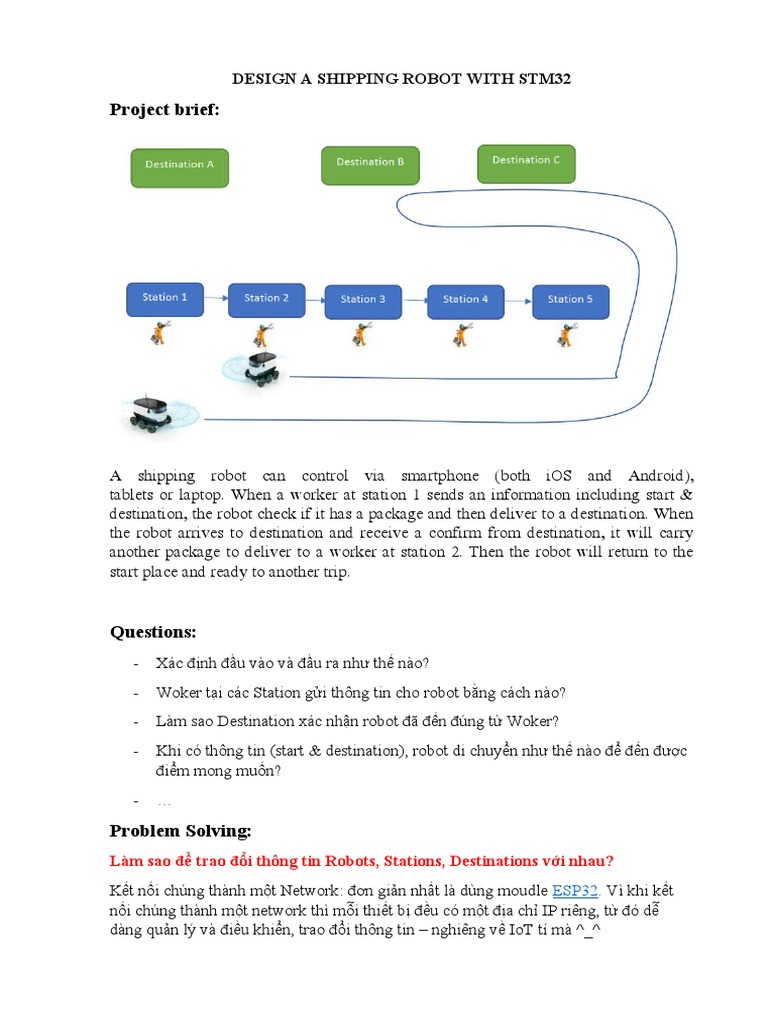 Design A Shipping Robot With STM32 | PDF