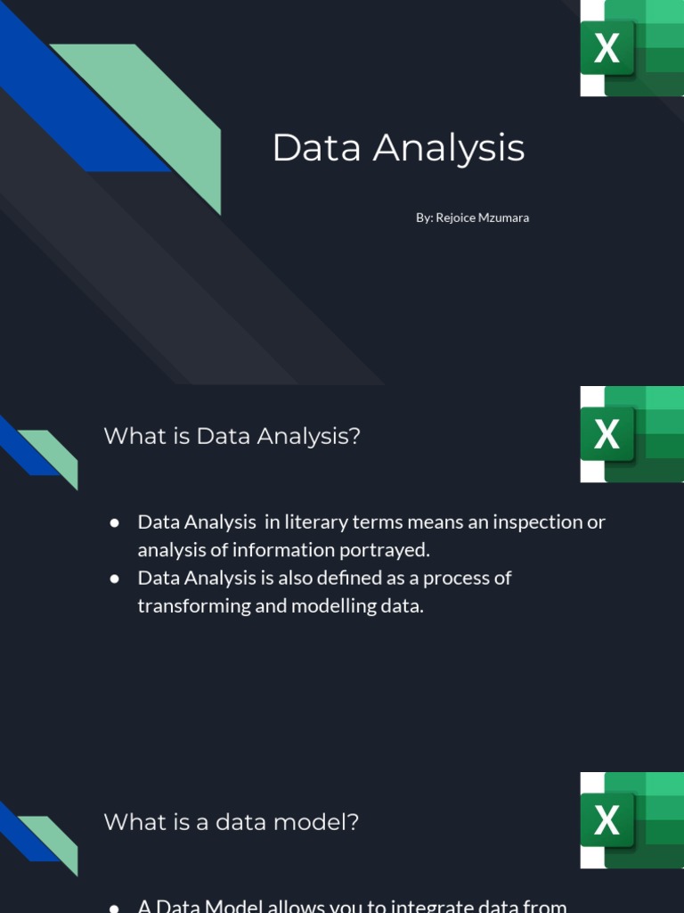Data Analysis Notes | PDF | Spreadsheet | Microsoft Excel