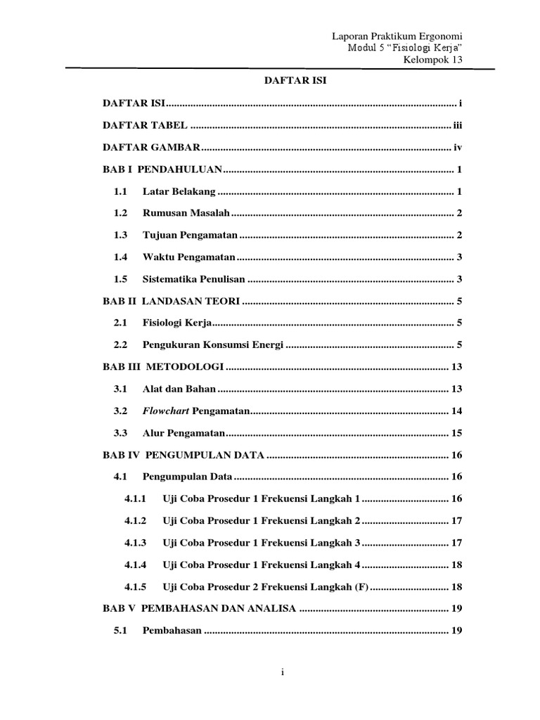 Kelompok 13 - 3a04 - Modul 5 - Laporan Praktikum Ergonomi-2 | PDF | Sains & Matematika ...