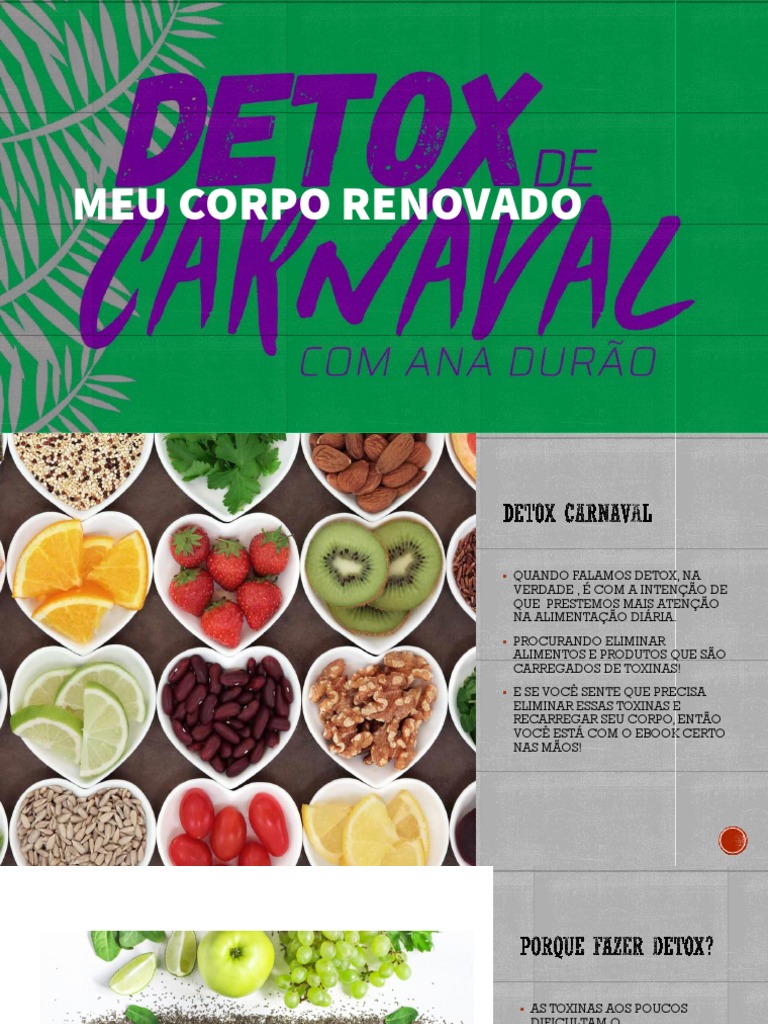 Detox: Guia para Renovação Corporal | PDF | Lacticínios | Alimentos