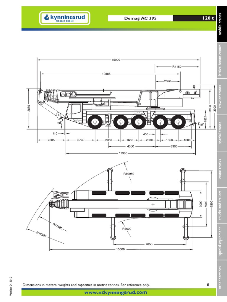 Mobilkran-Demag AC 395 | PDF | Crane (Machine) | Construction Equipment