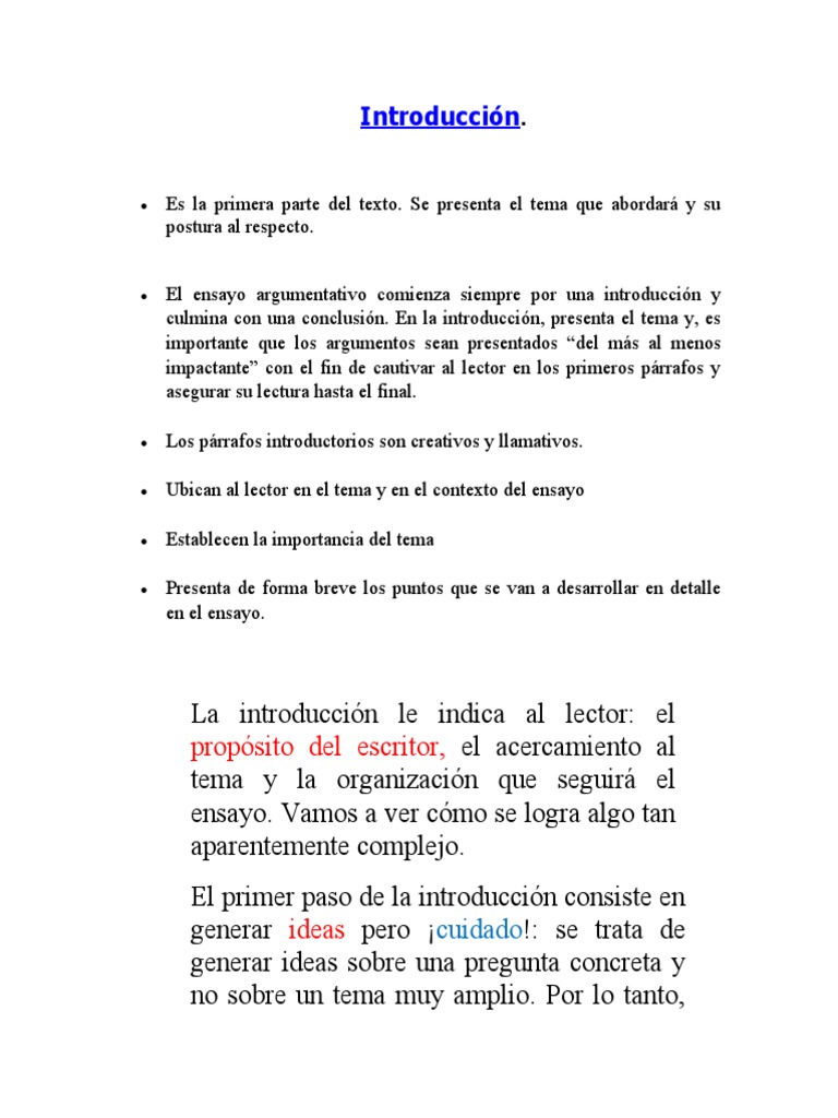 Como Elaborar La Introduccion | PDF
