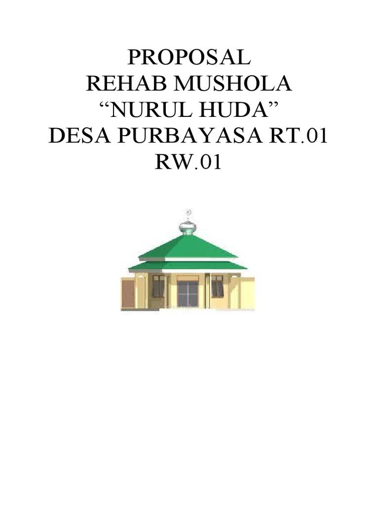 Proposal Rehab Mushola Nurul Huda Purbayasa | PDF