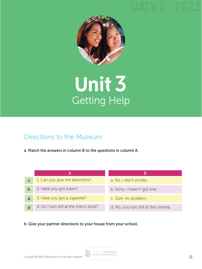 Basic 2 Workbook Unit 3 | PDF