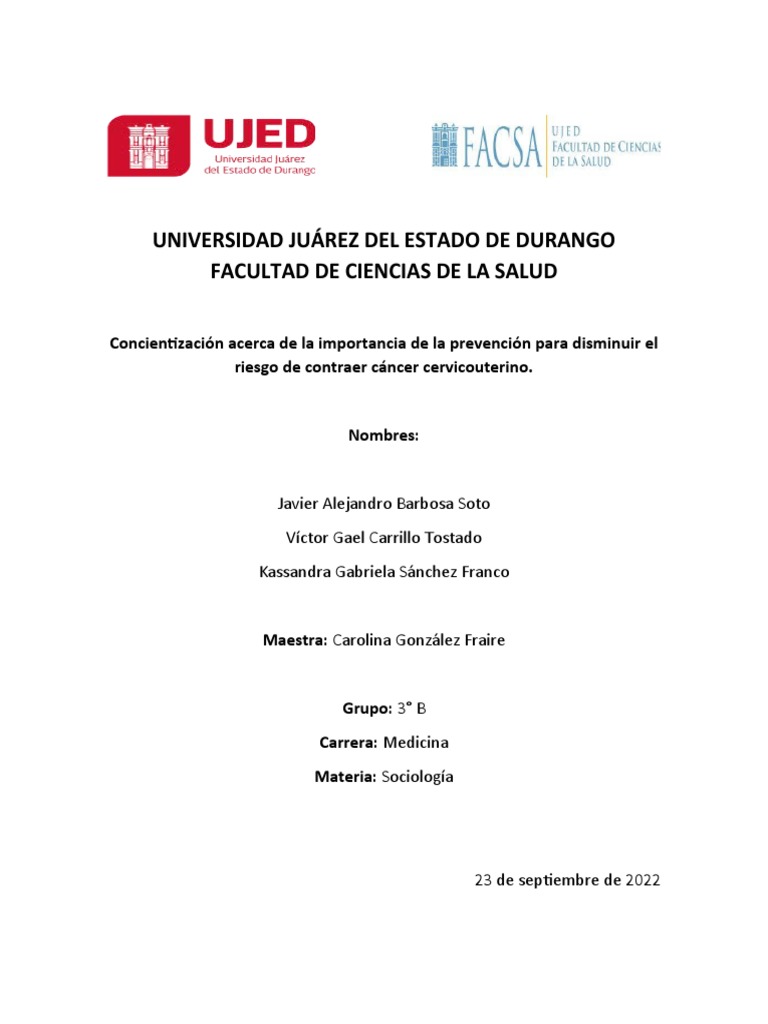 CACU | PDF | Cáncer de cuello uterino | Cáncer