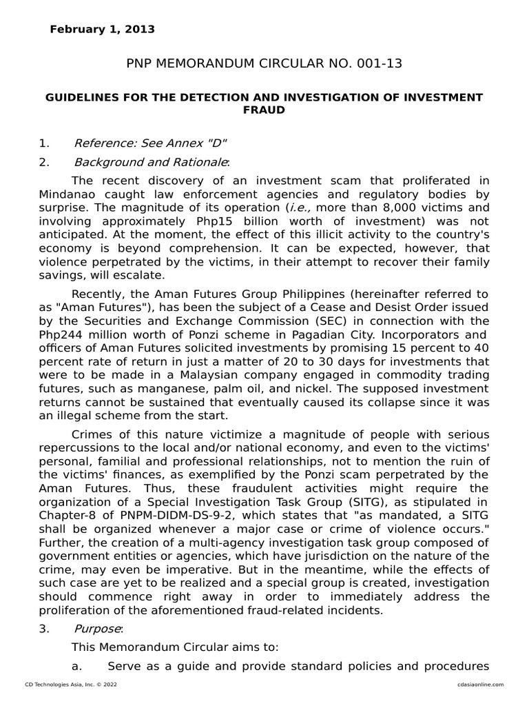 Investment Fraud Detection Guide | PDF | Ponzi Scheme | Multi Level ...