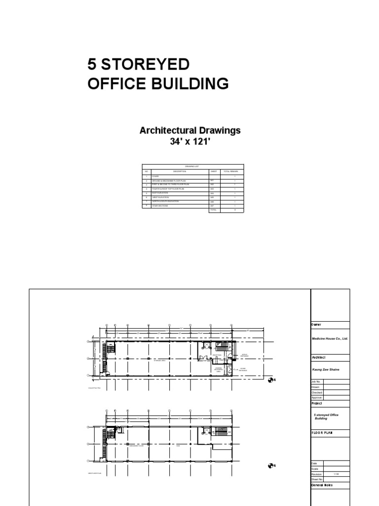 5 Storeyed Office Building Plans | PDF | Brisbane | Cultural Heritage