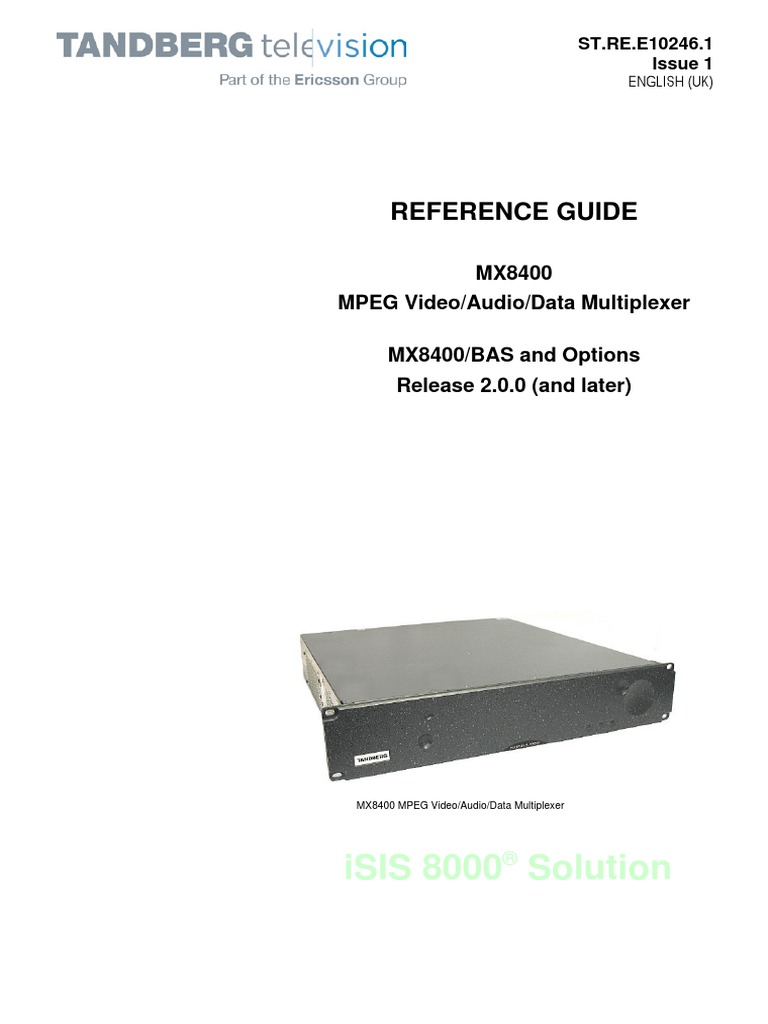 Reference Guide MX8400 | PDF