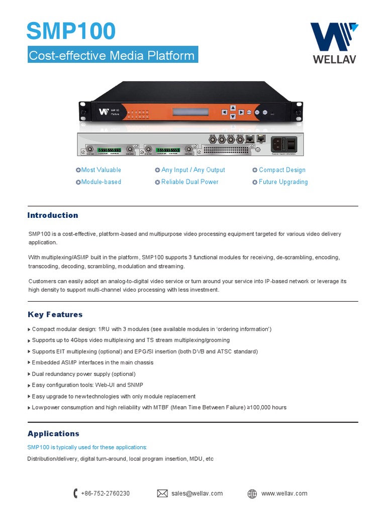 SMP 100 | PDF | Streaming Media | Video